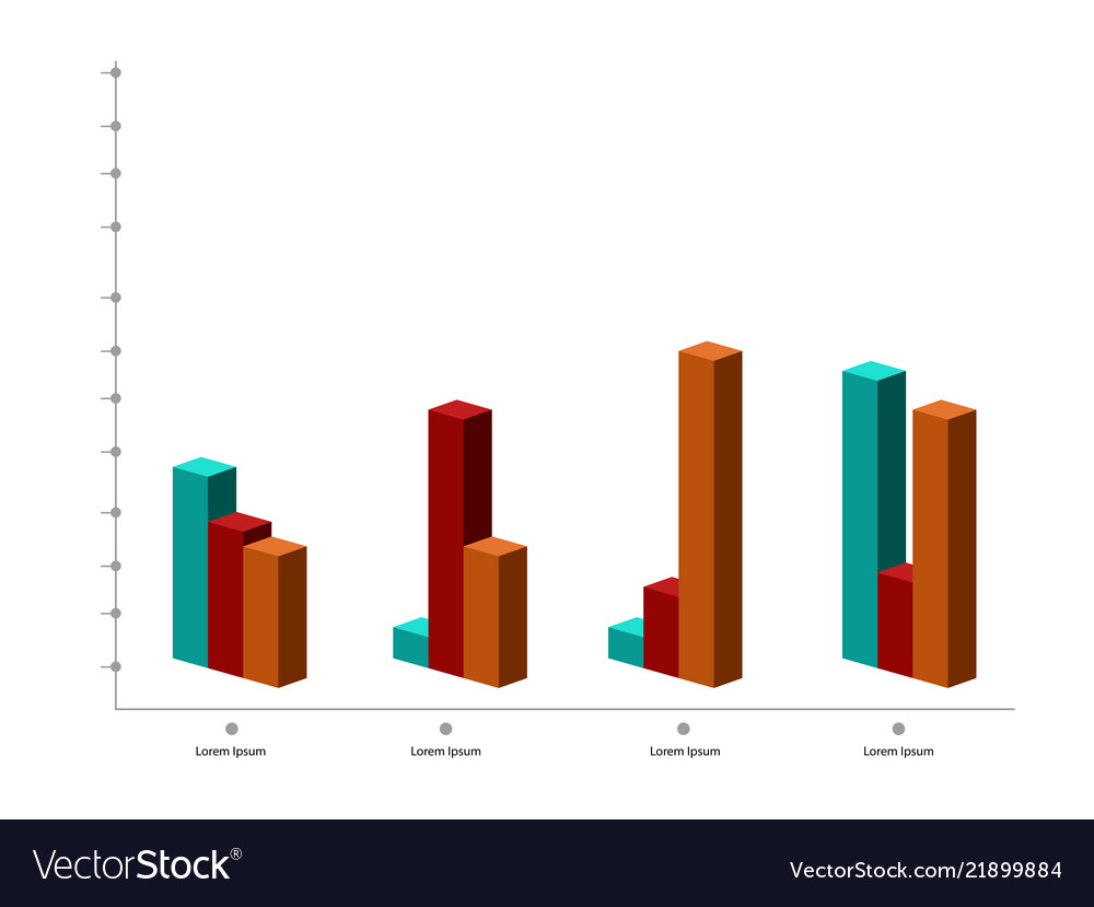 Isolated colored business graph Royalty Free Vector Image Isolated colored business graph Royalty Free Vector Image