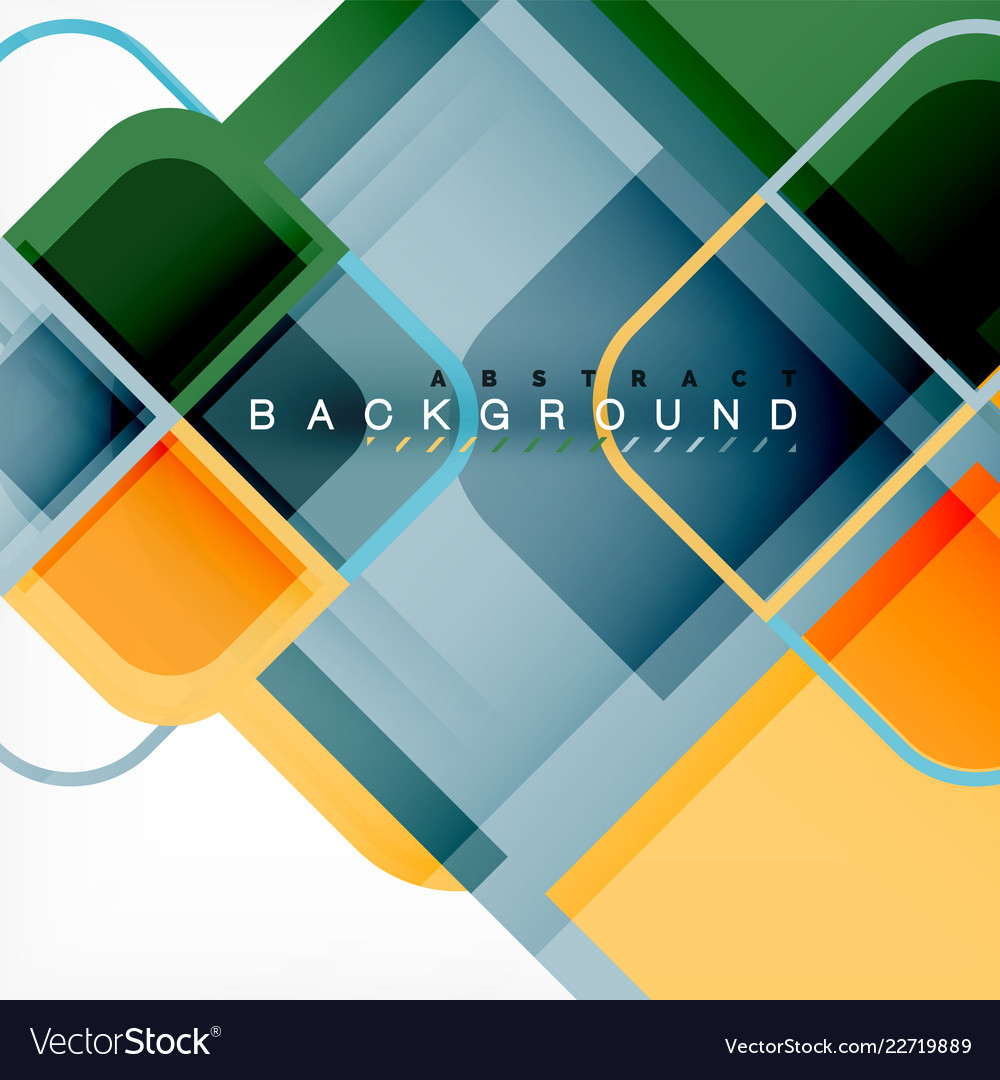 Abstract background square shapes geometric Vector Image