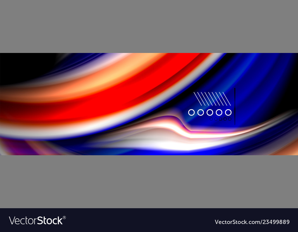 Fluid liquid wave pattern Royalty Free Vector Image