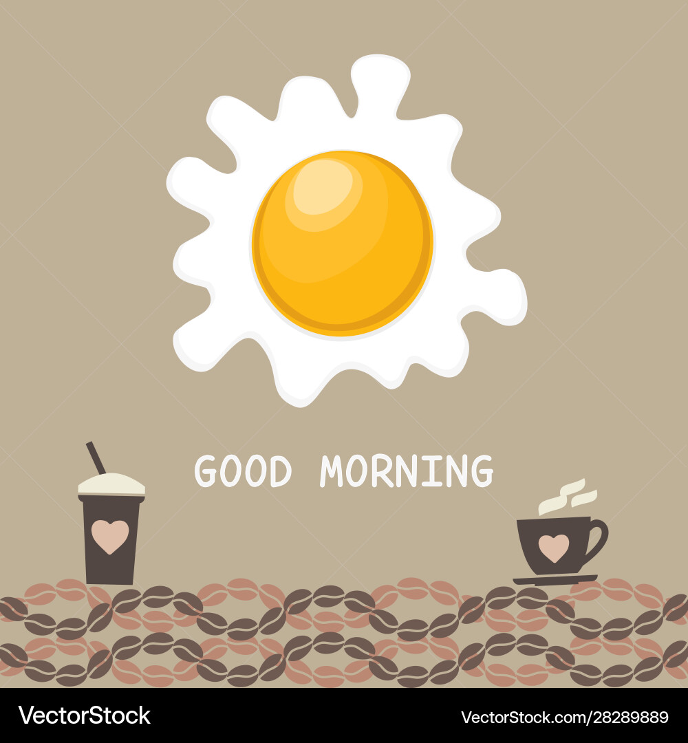 Good morning concept Royalty Free Vector Image