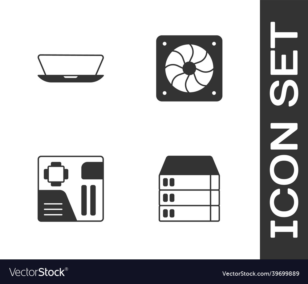 Set server data web hosting laptop motherboard Vector Image Set server data web hosting laptop motherboard Vector Image