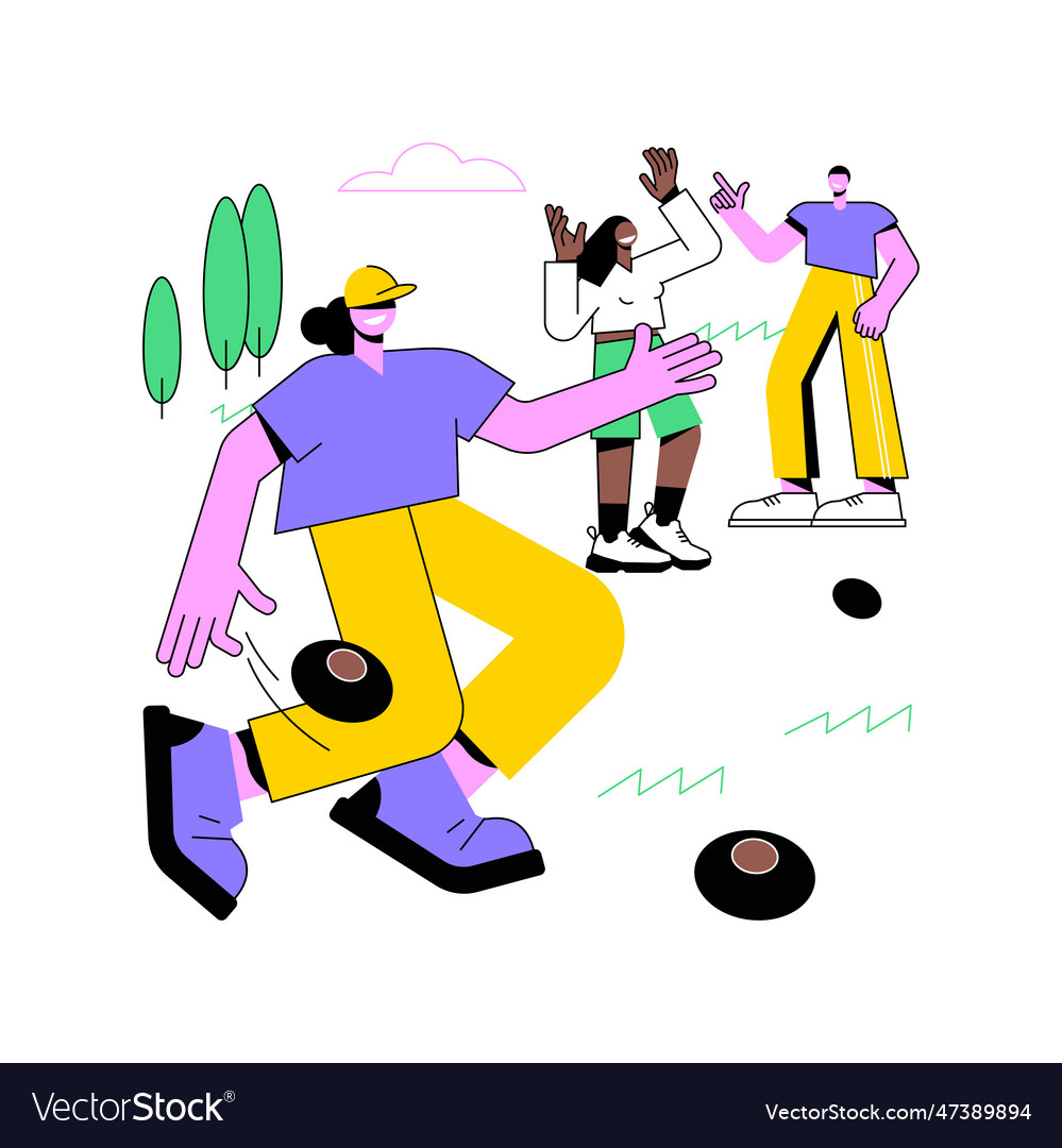 Bocce court isolated cartoon Royalty Free Vector Image Bocce court isolated cartoon Royalty Free Vector Image