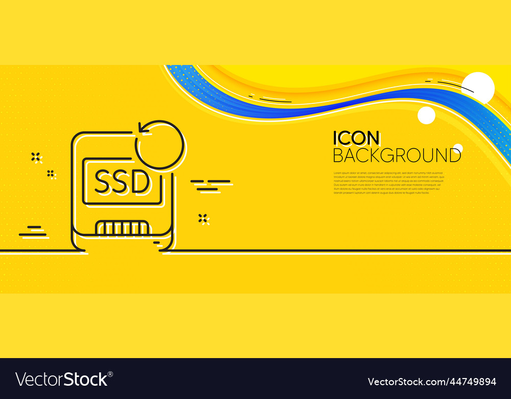 Recovery ssd line icon backup data sign restore Vector Image Recovery ssd line icon backup data sign restore Vector Image