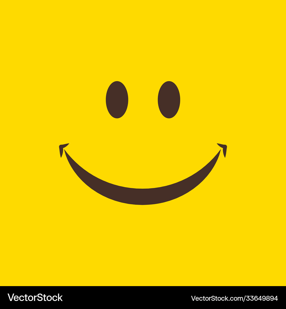 Smile template design Royalty Free Vector Image