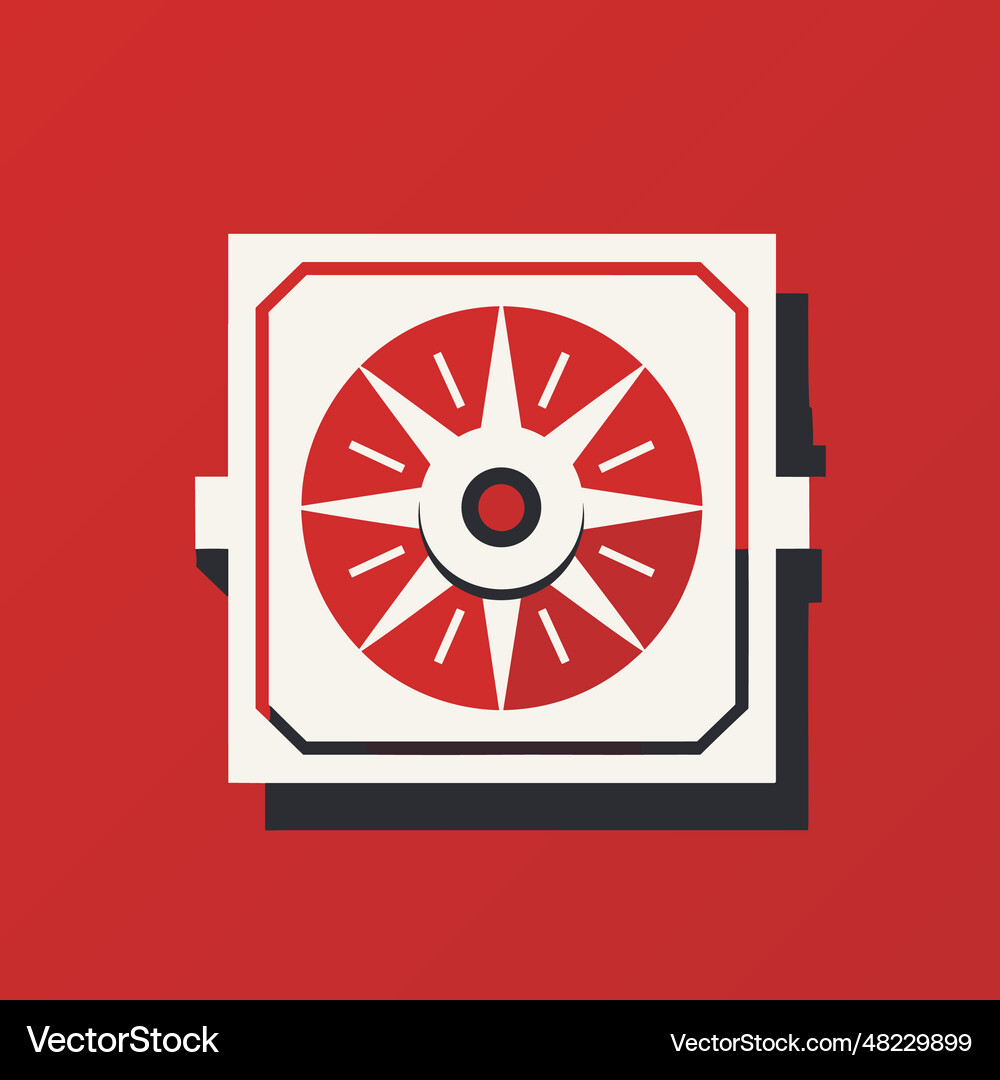 Financial service filled colorful logo Royalty Free Vector