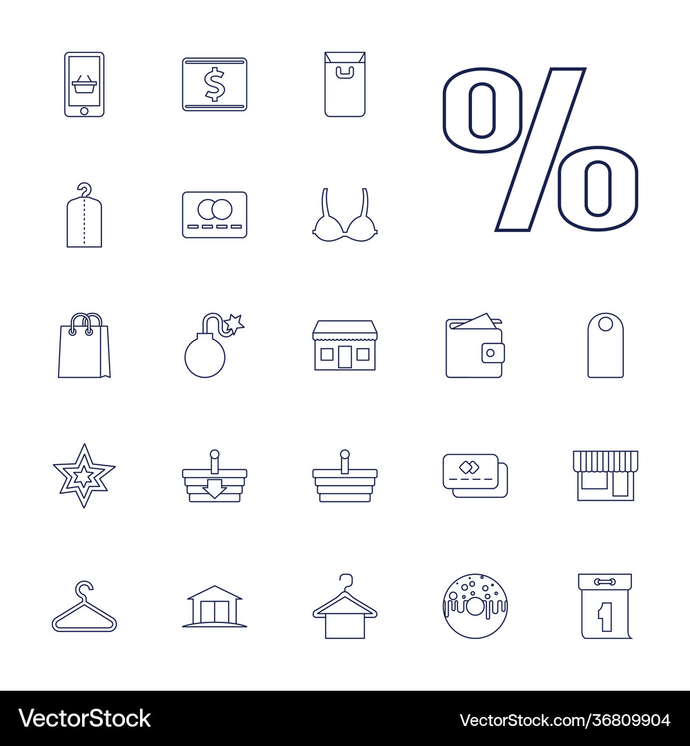 22 sale icons Royalty Free Vector Image - VectorStock