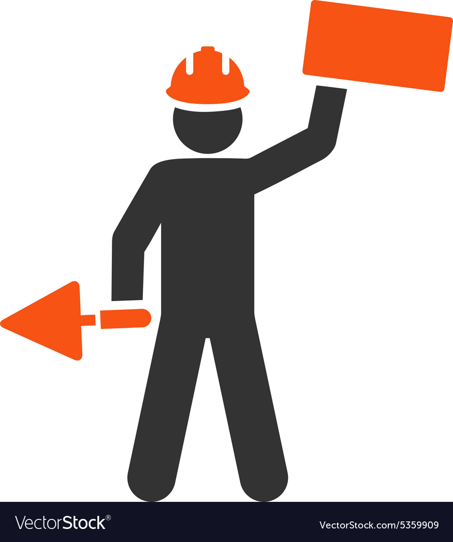 Builder icon from basic plain icon set Royalty Free Vector