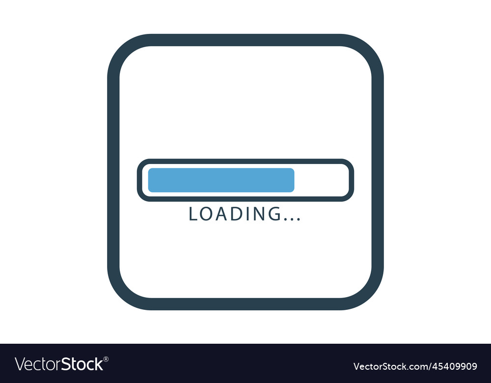 Loading icon icon related for time solid icon Vector Image