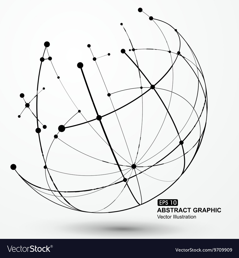 Point flow line pattern composed Royalty Free Vector Image