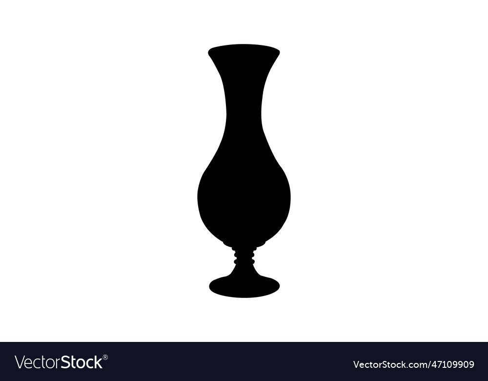 Vase Silhouette Royalty Free Vector Image Vectorstock