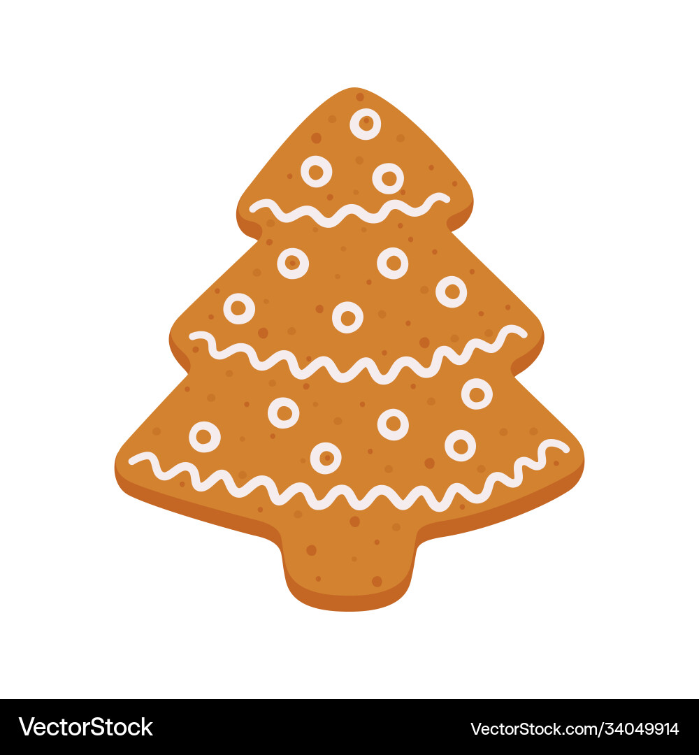 Gingerbread cookies in shape a christmas Vector Image