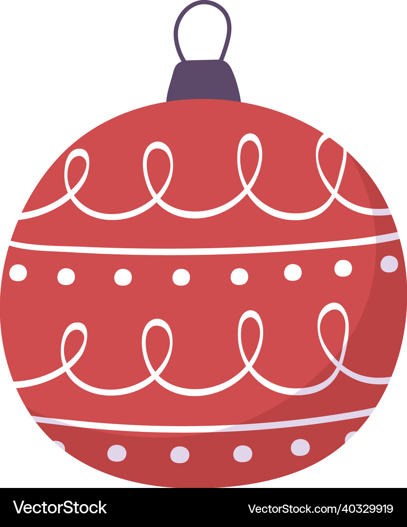 Christmas ball Royalty Free Vector Image - VectorStock