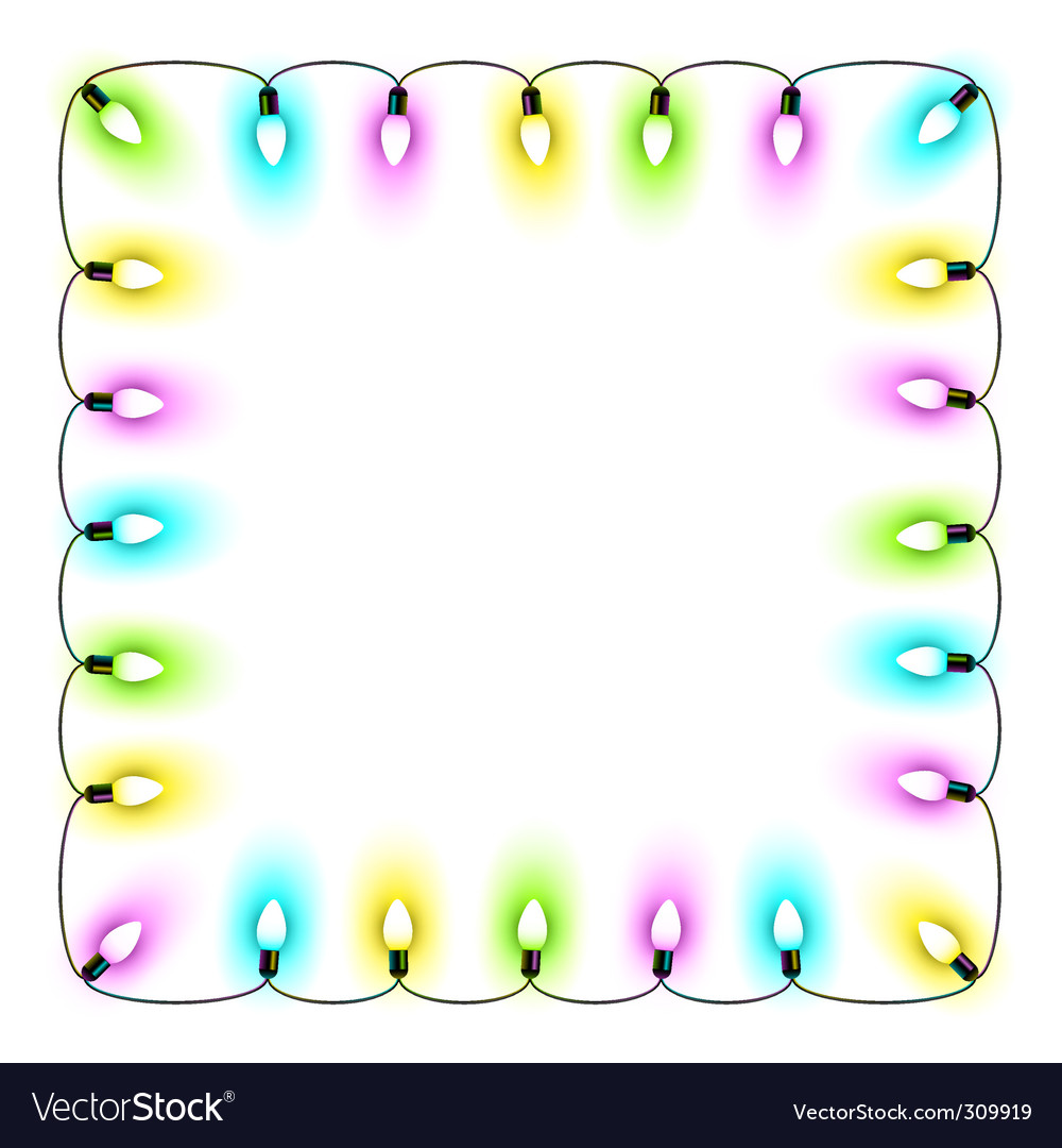 Christmas lights Royalty Free Vector Image - VectorStock Christmas lights Royalty Free Vector Image - VectorStock