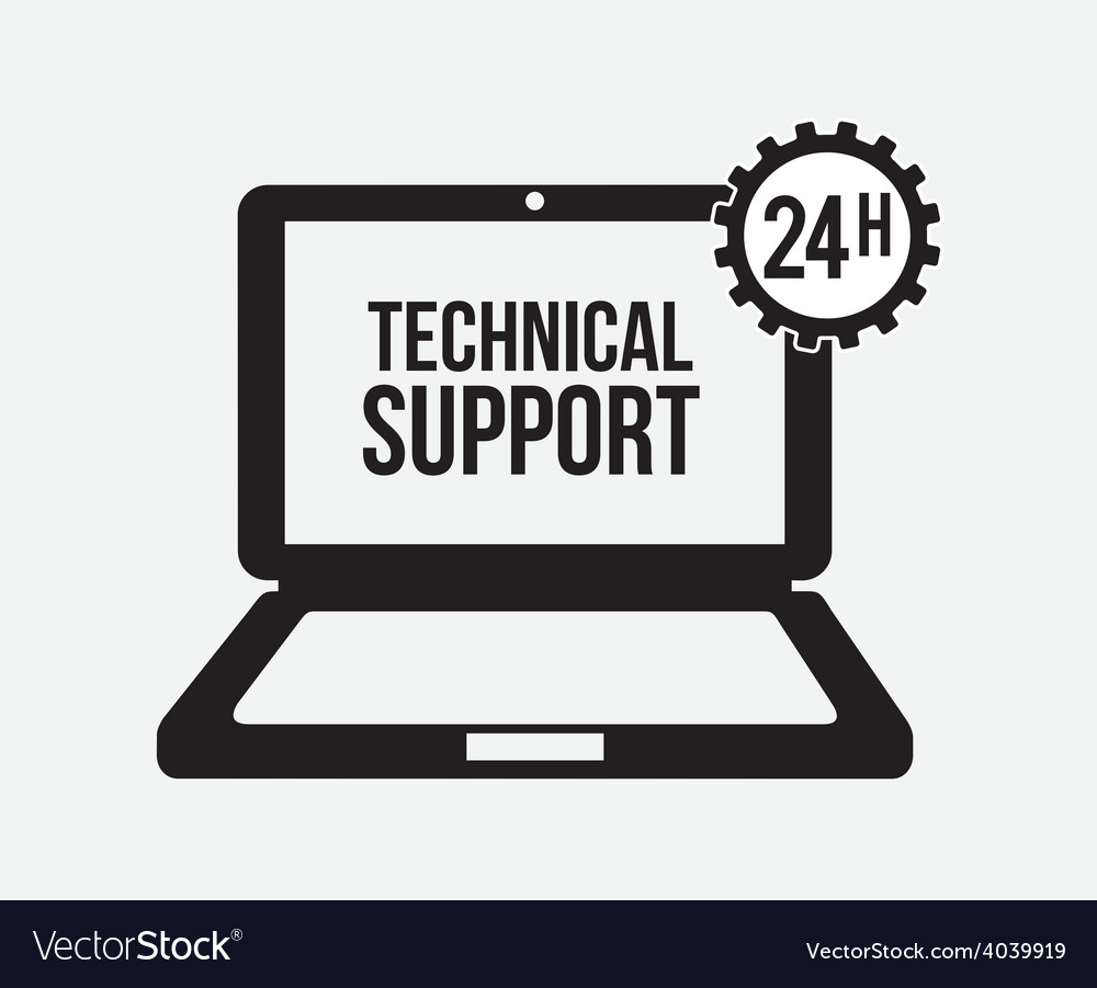 Computer support Royalty Free Vector Image - VectorStock