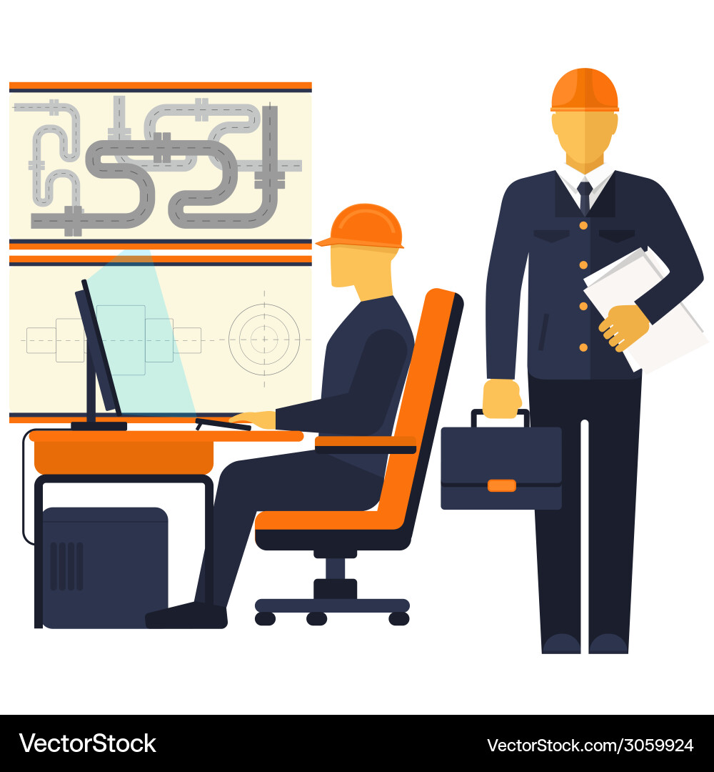 Factory production process of manufacture Vector Image