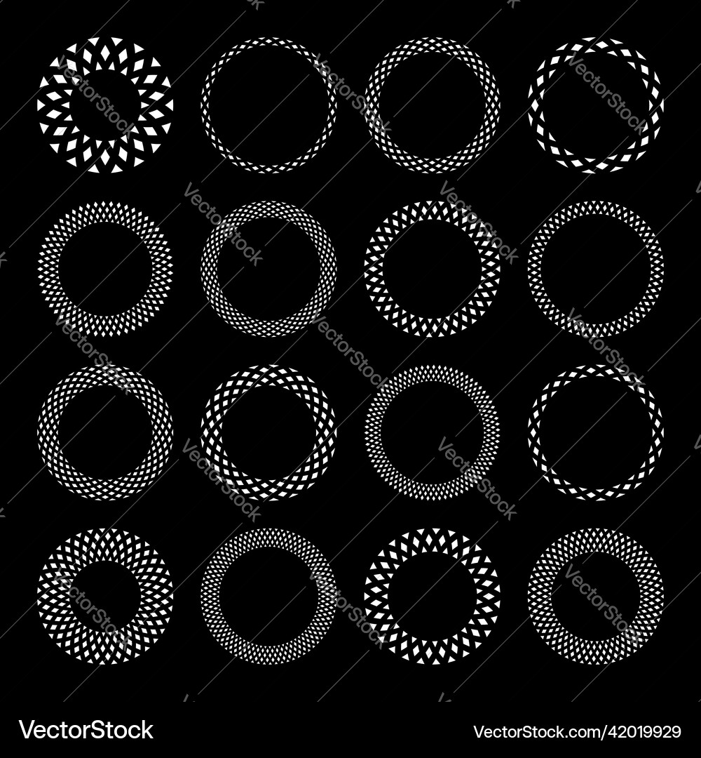 Circle patterns Royalty Free Vector Image - VectorStock