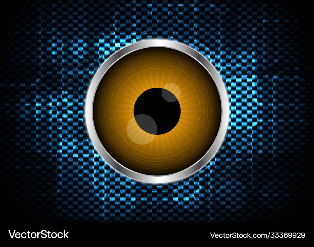 Technology abstract eye digital future modern Vector Image