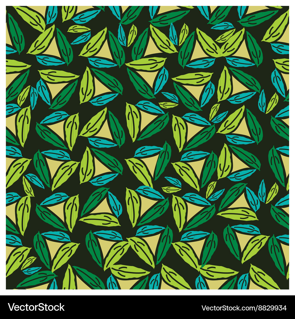 Leavesfruits and flowers seamless pattern Vector Image