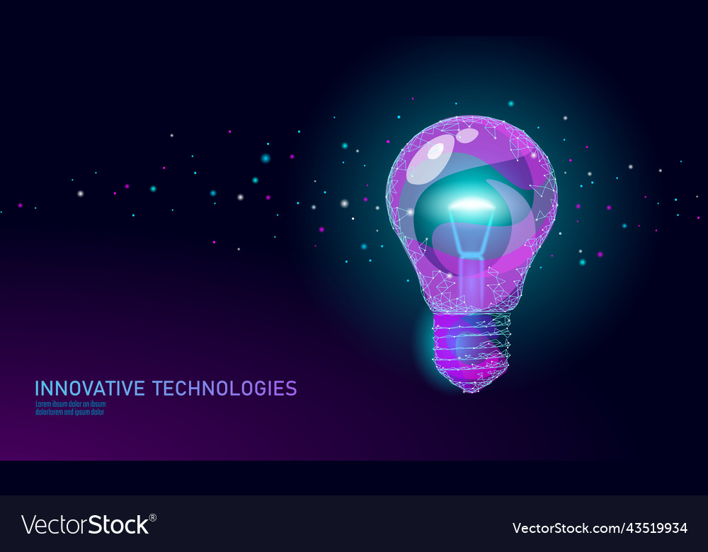 Light bulb idea business concept creative active Vector Image