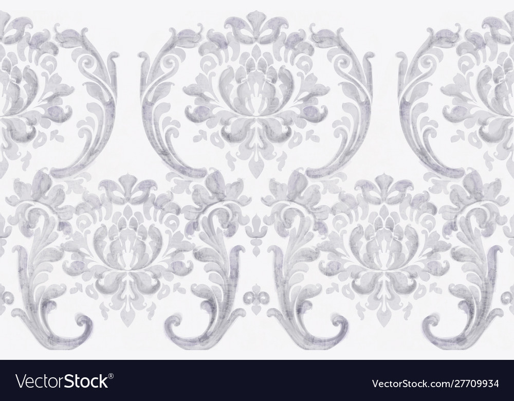 Rococo texture pattern Royalty Free Vector Image