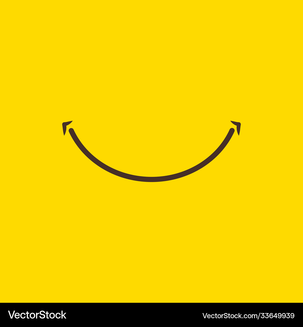 Smile template design Royalty Free Vector Image