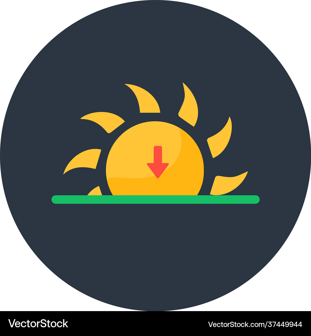 Sunset Royalty Free Vector Image - VectorStock