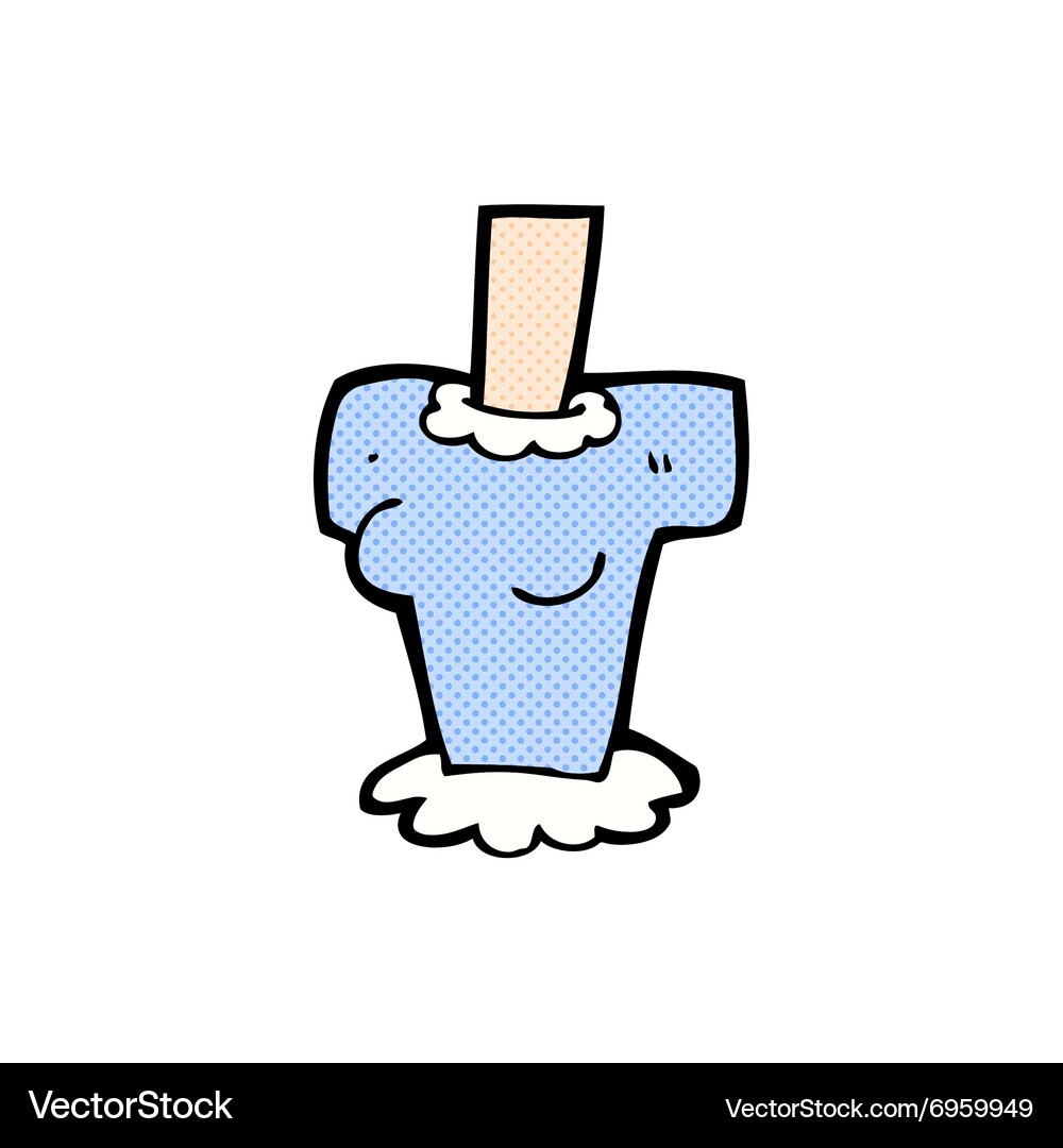 Comic cartoon female body Royalty Free Vector Image