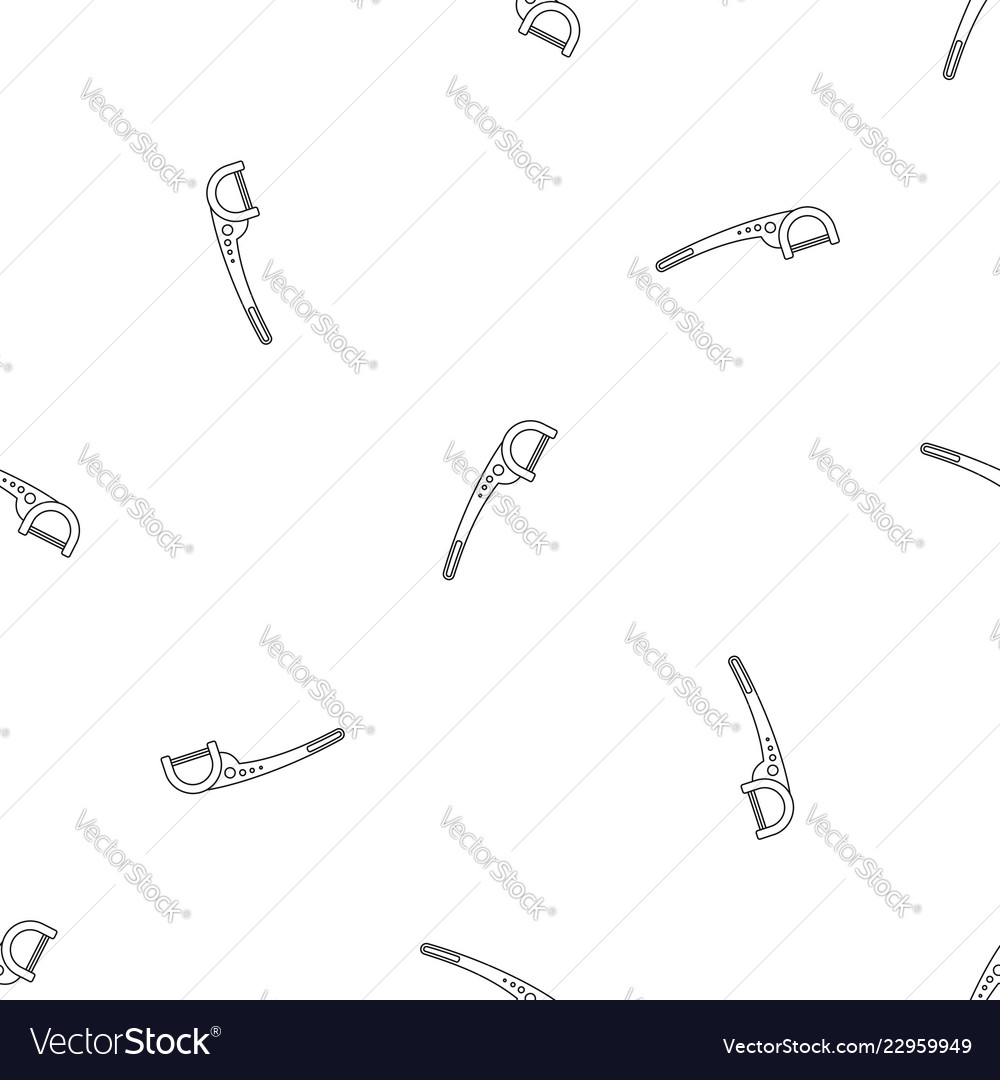Floss pick pattern seamless Royalty Free Vector Image