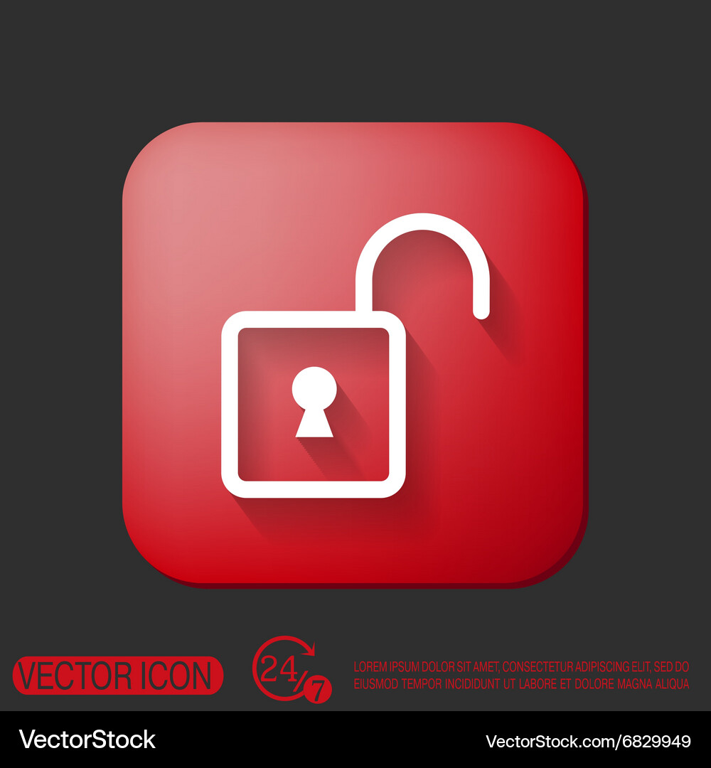 Padlock icon Royalty Free Vector Image - VectorStock