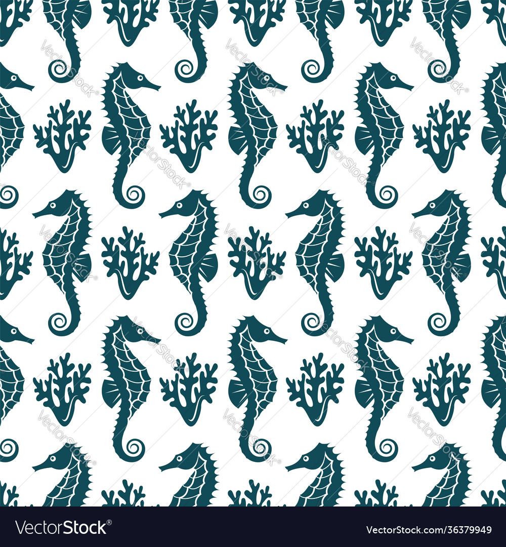 Seamless nautical pattern Royalty Free Vector Image