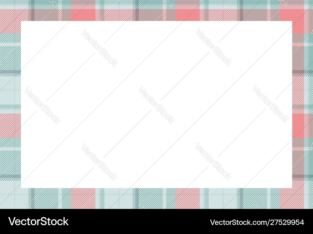 Vintage frame scottish border pattern retro Vector Image