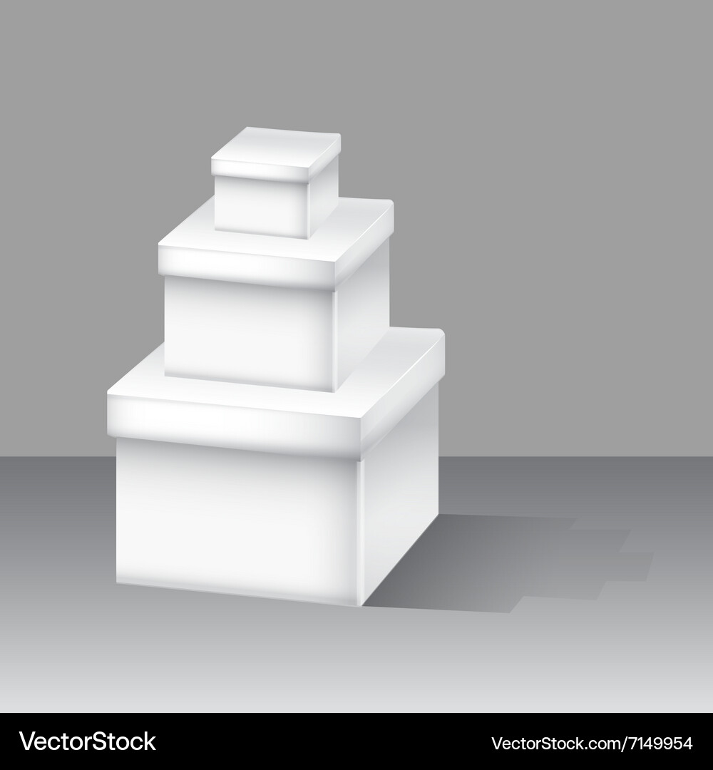 White box set for web design Royalty Free Vector Image