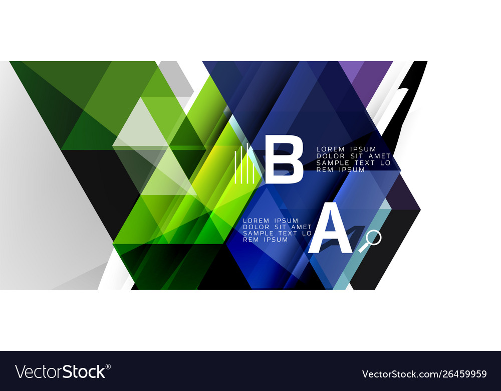 Abstract concept triangle graphic element Vector Image