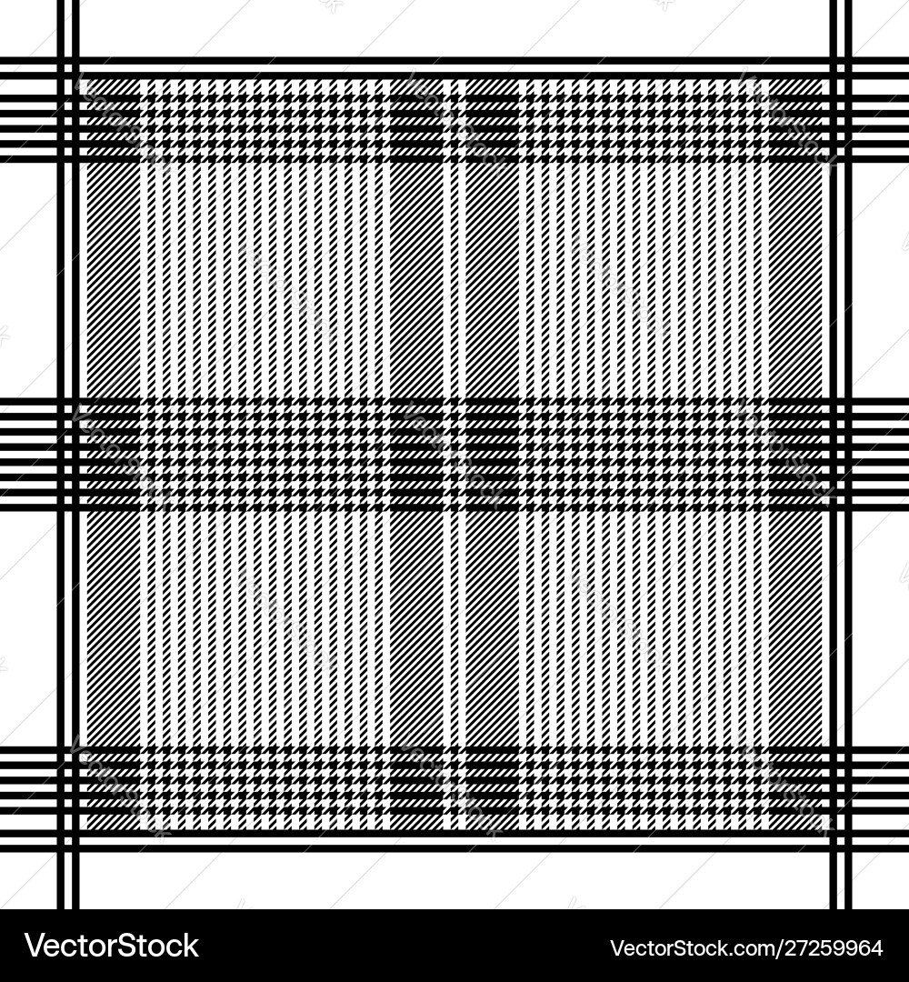 Black and white geometric striped headscarf Vector Image