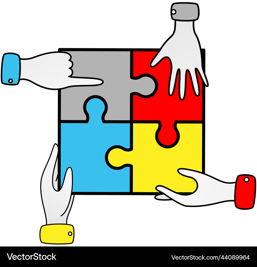 Business teamwork communication employees holds Vector Image