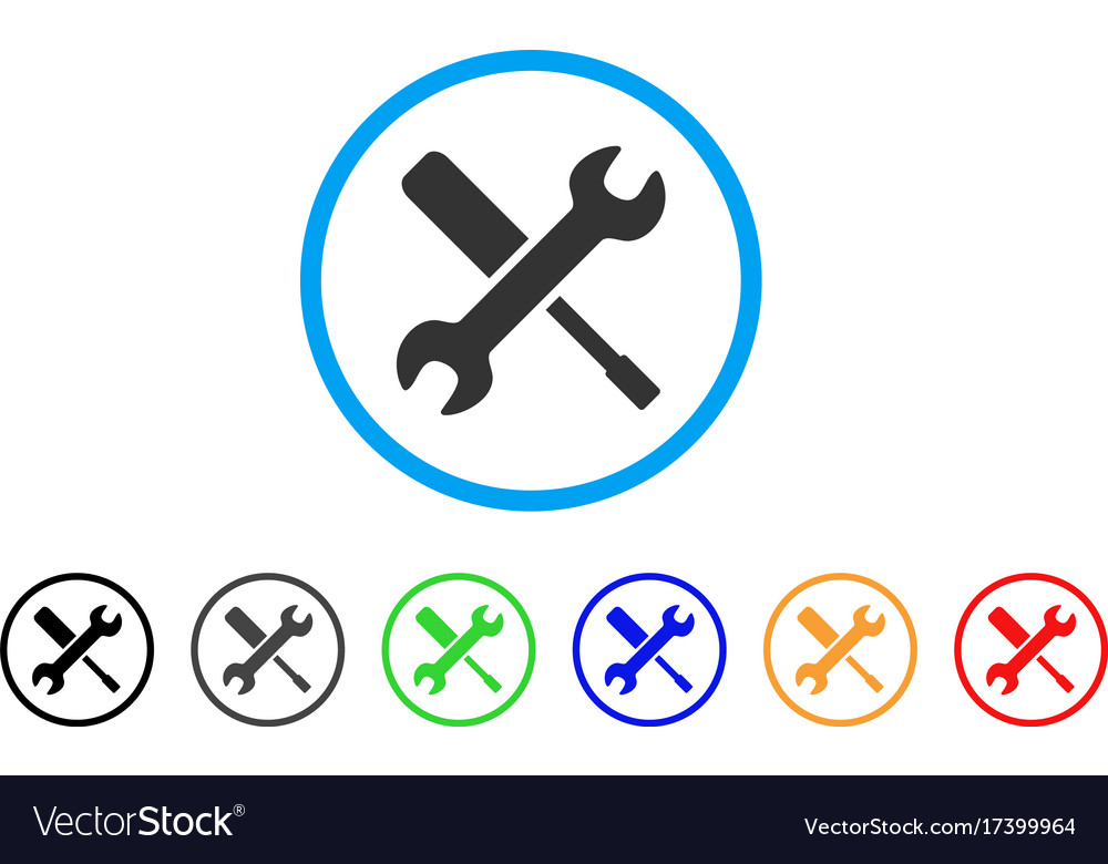 Tools rounded icon Royalty Free Vector Image - VectorStock Tools rounded icon Royalty Free Vector Image - VectorStock