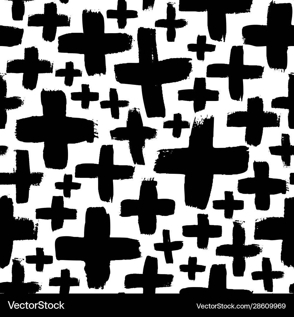 Crosses seamless pattern Royalty Free Vector Image