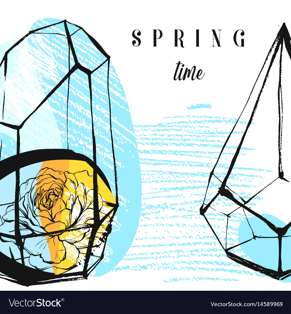 Hand drawn abstract textured Royalty Free Vector Image