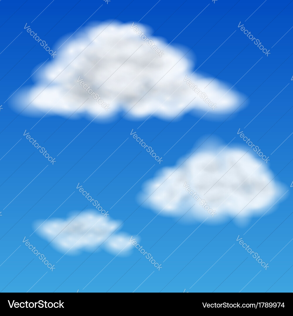 Clouds Royalty Free Vector Image - VectorStock