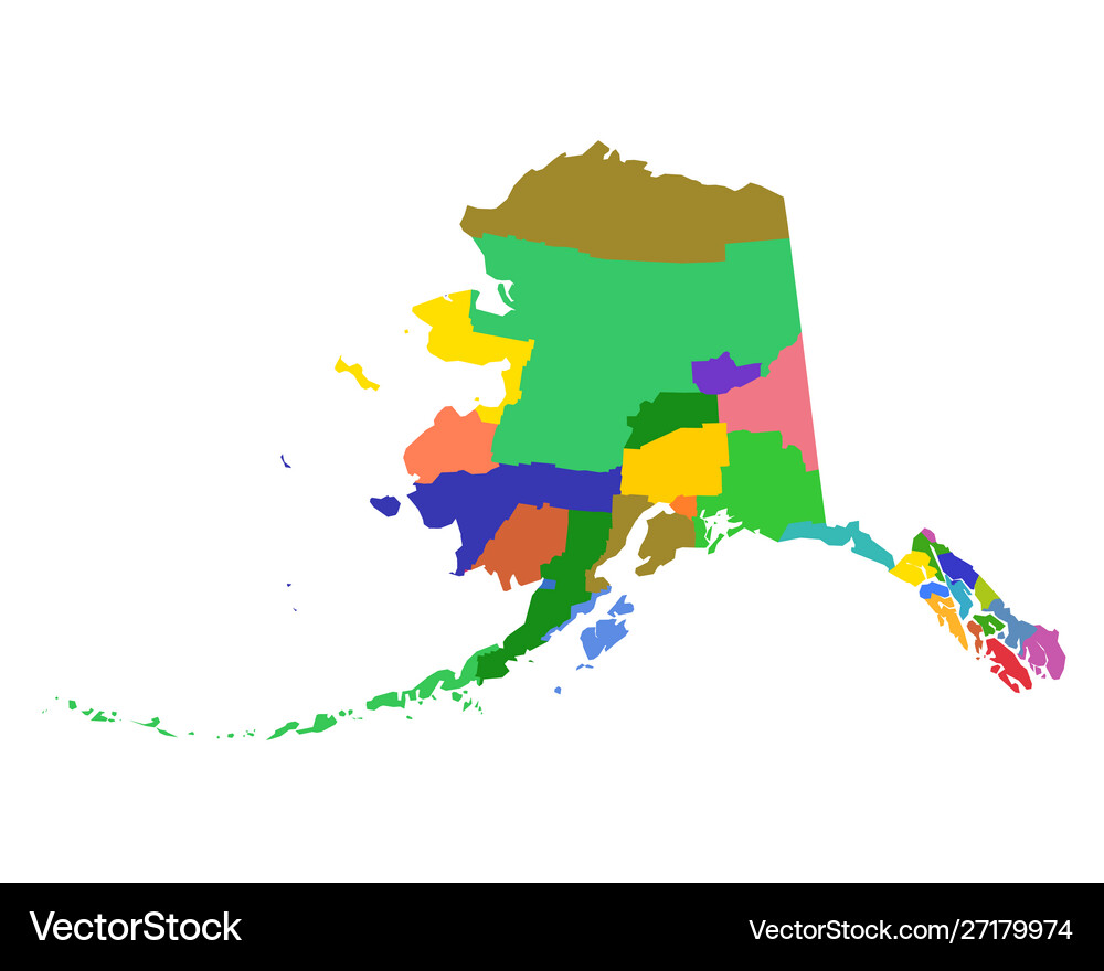 Map alaska Royalty Free Vector Image - VectorStock