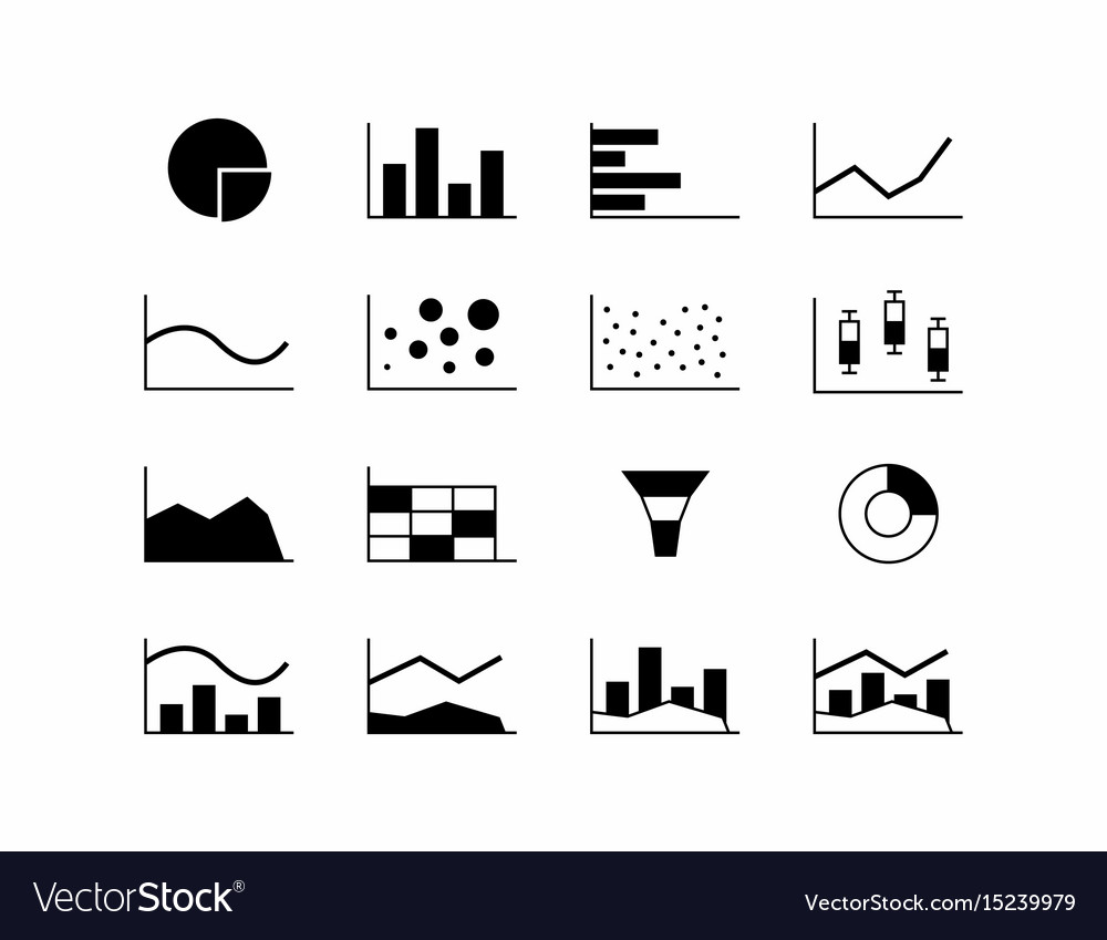 Chart Types Royalty Free Vector Image VectorStock