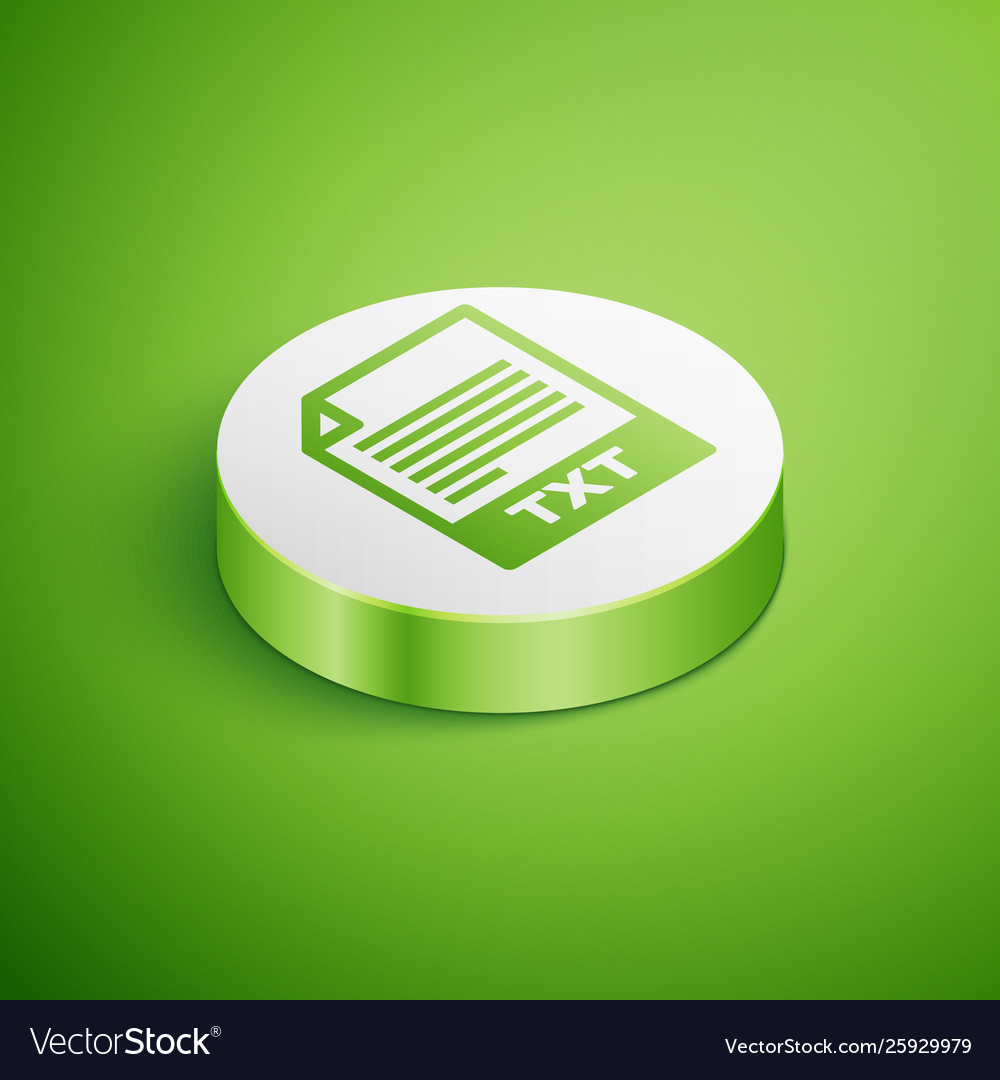 Isometric txt file document icon download Vector Image Isometric txt file document icon download Vector Image