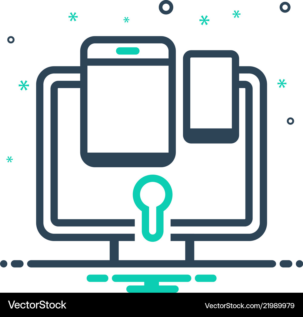 Total security Royalty Free Vector Image - VectorStock