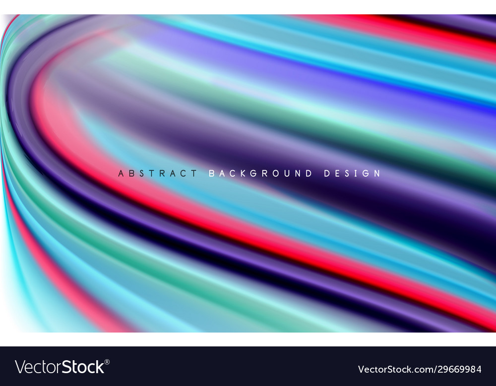 Abstract background - fluid color gradient waves Vector Image