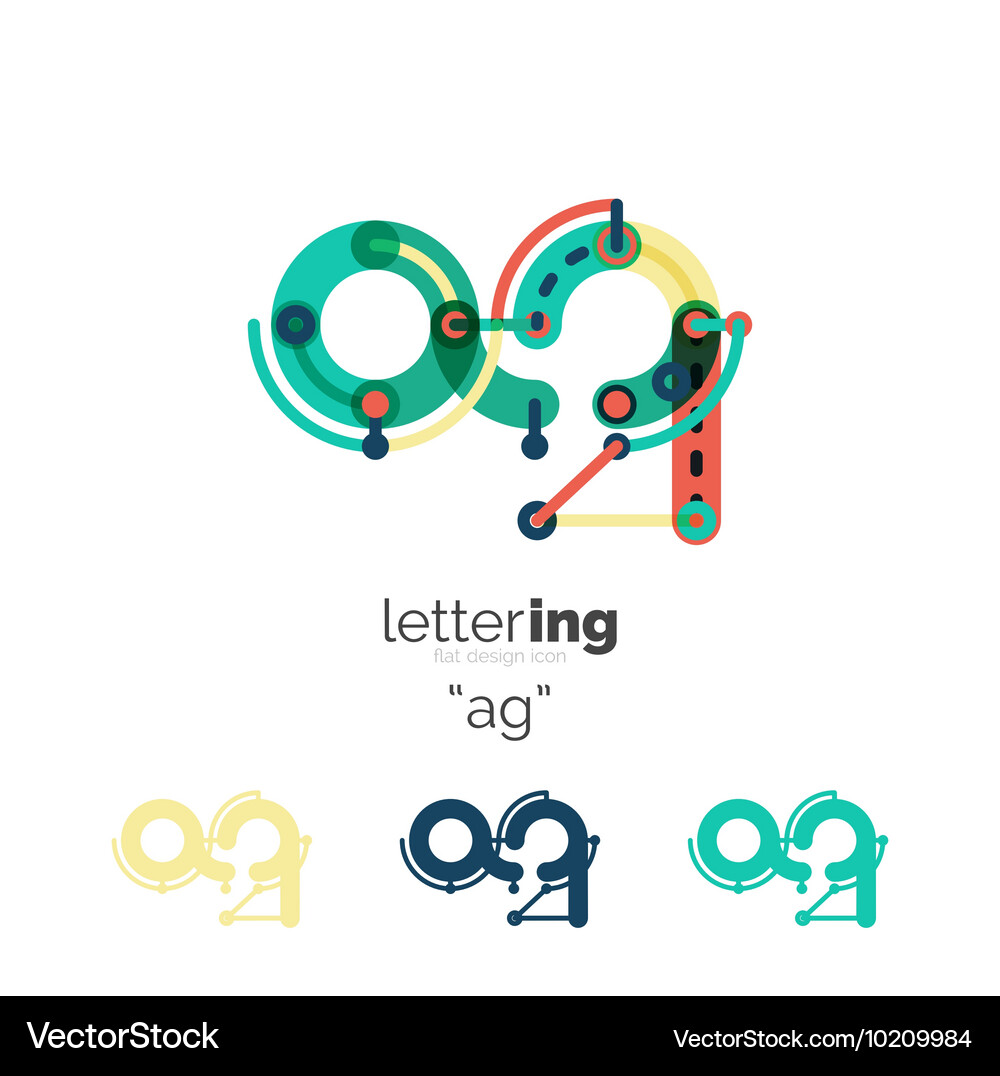 Letters logo icon Royalty Free Vector Image - VectorStock