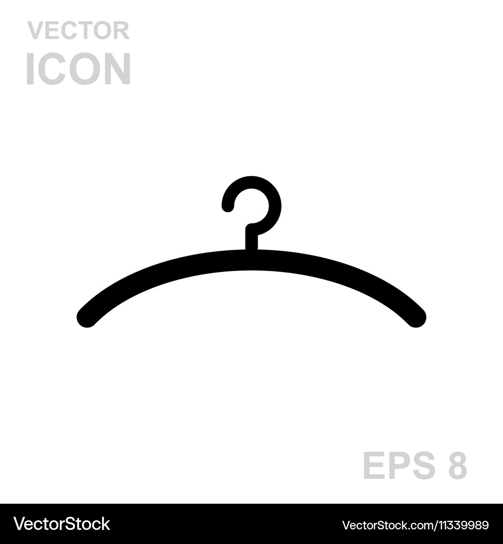 Hanger icon isolated on white background Vector Image