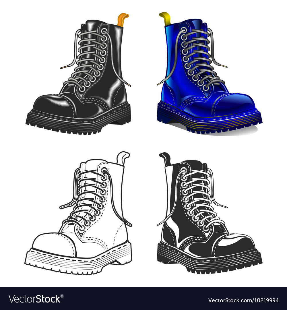 Boot creative design elements great quality Vector Image