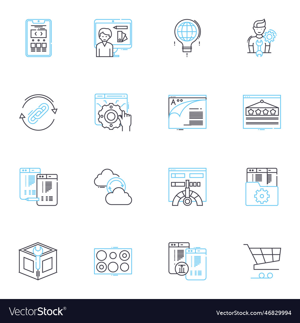 Commodity trading linear icons set futures Vector Image Commodity trading linear icons set futures Vector Image