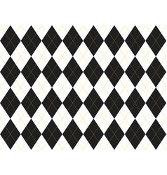 Collection argyle black and white patterns Vector Image