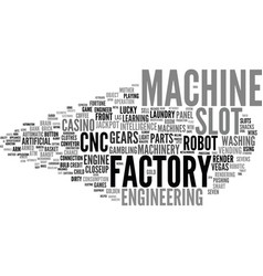 Machinist word cloud concept Royalty Free Vector Image